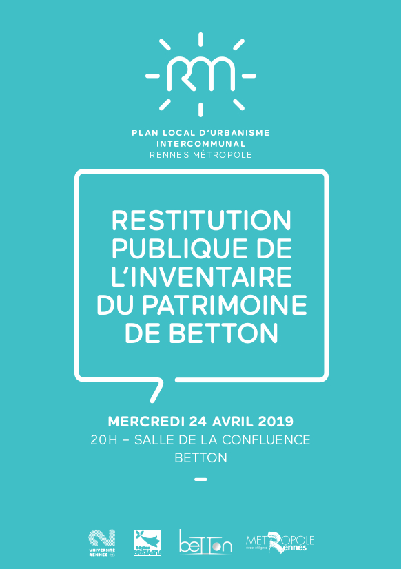 Inventaire du patrimoine à Betton (35), conférence le 24 avril 2019 ...